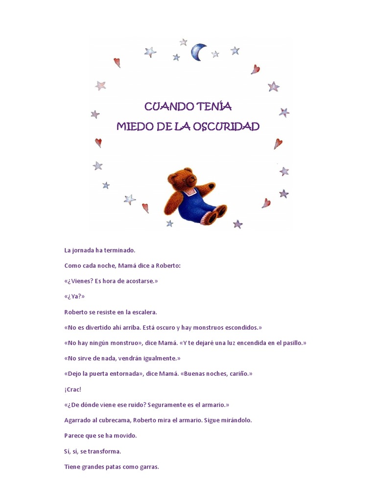 Cuando Tenía Miedo De La Oscuridad Pdf Pdf