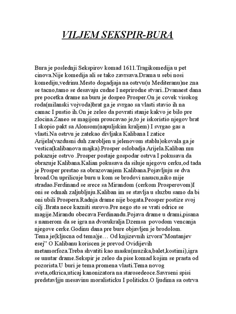 Bura Sekspir | PDF