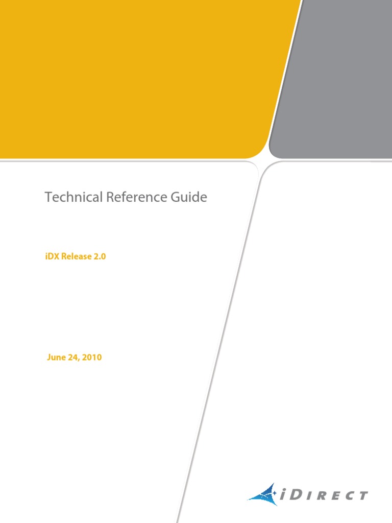 IDIRECT Technical Reference Guide | PDF | Quality Of Service | Computer ...