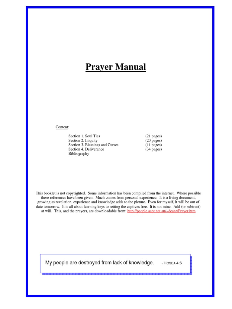 Prayer Manual | PDF | Marriage | Oath