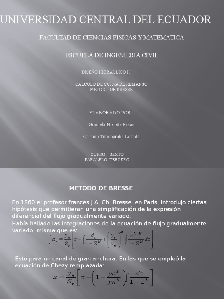 Metodo Bresse | PDF | Ecuaciones | Función (Matemáticas)