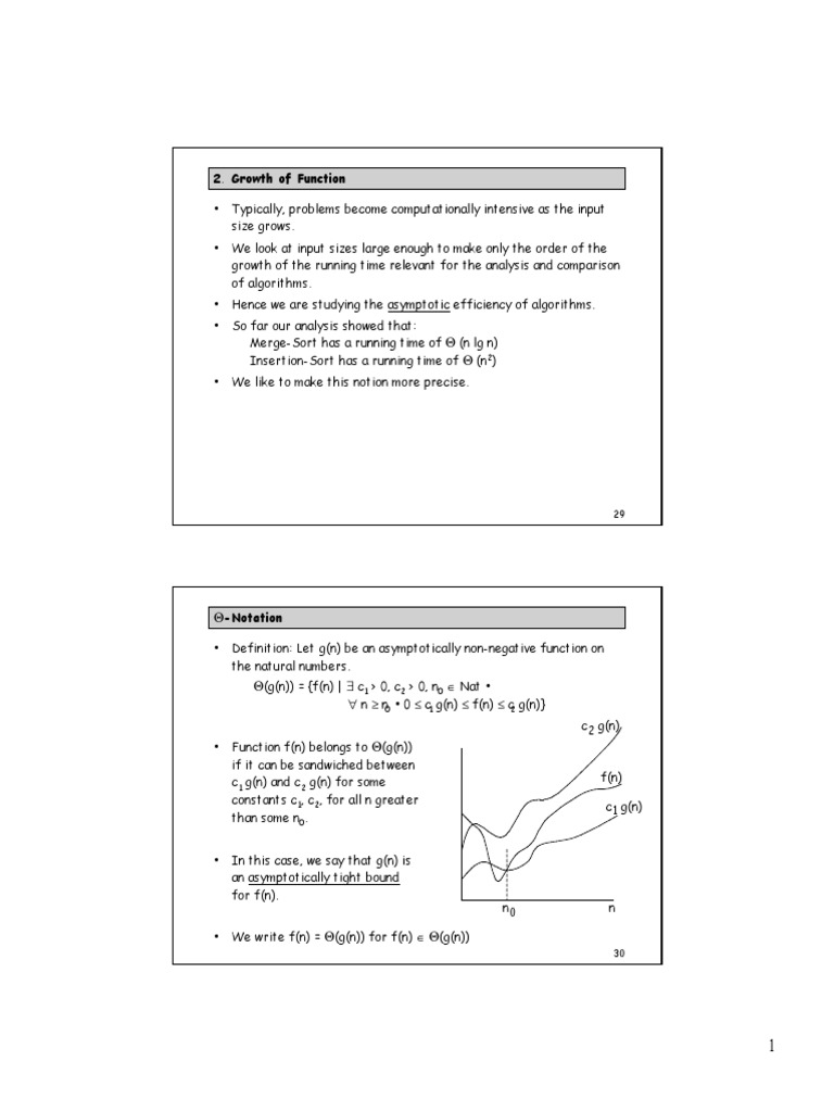 Growth of Function | PDF | Time Complexity | Discrete Mathematics