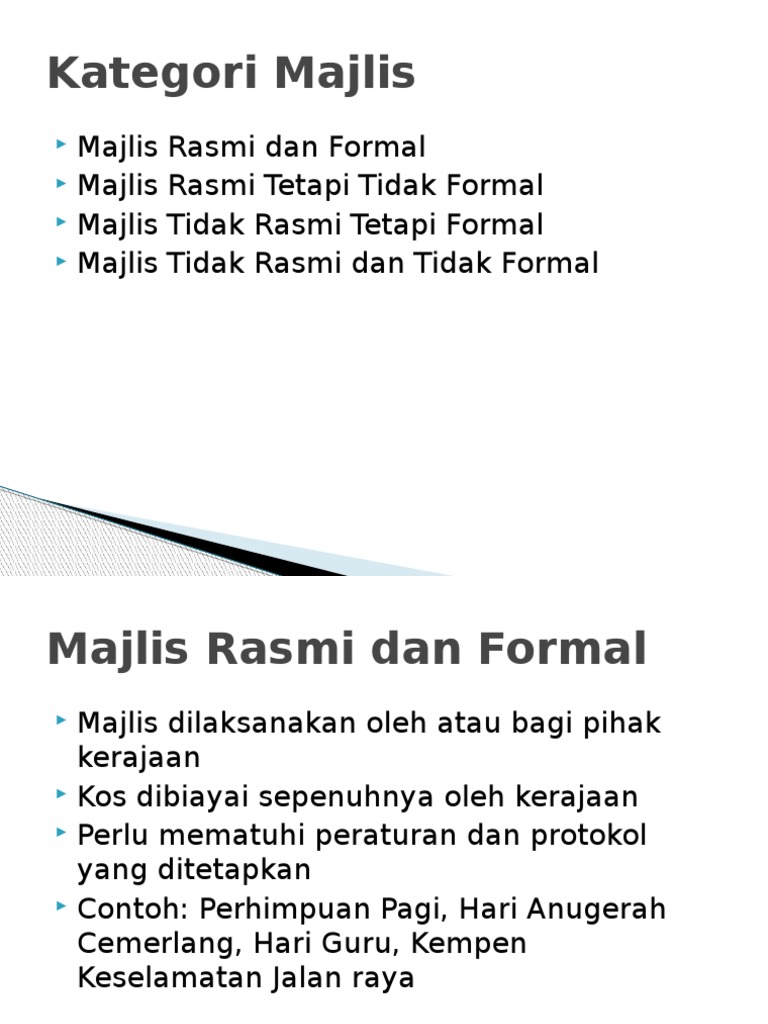 Contoh Majlis Rasmi Dan Formal - TrevonqiRay