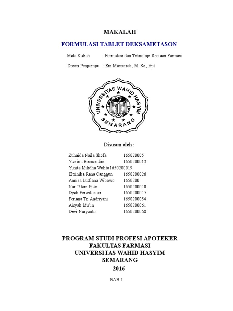 TUGAS FTS TAB. DEXA (Bu Enny) | PDF