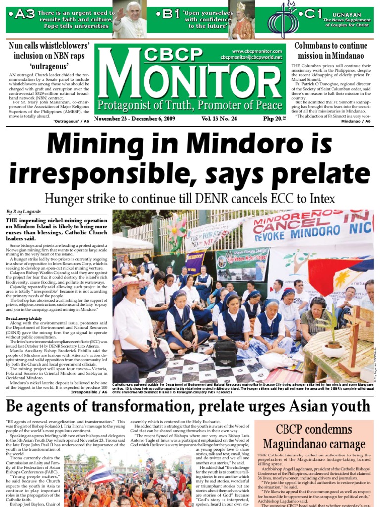 CBCP Monitor Vol13-N24 | PDF | Catholic Church | Bishop