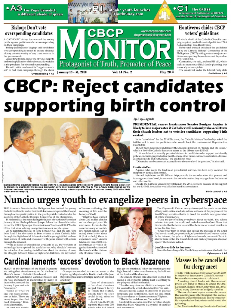 CBCP Monitor Vol14-N2 | PDF | Christian Meditation | Catholic Church