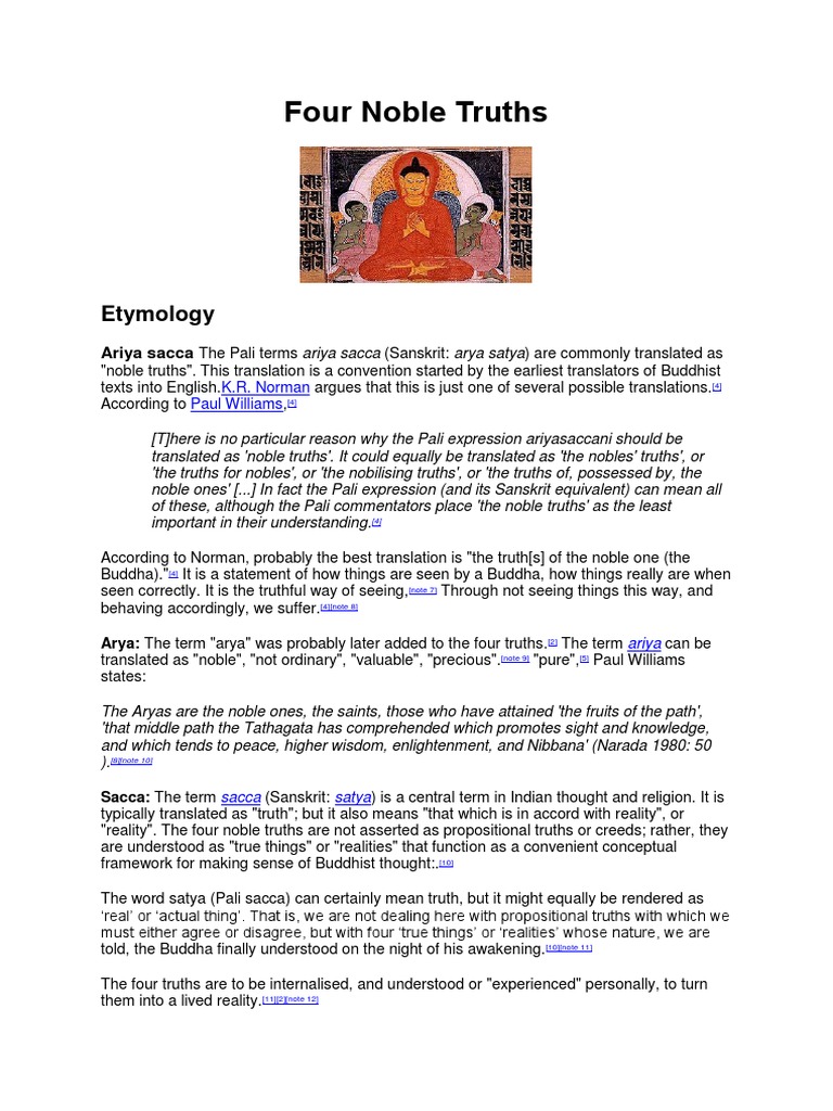Four Noble Truths in Buddhism | Four Noble Truths | Noble Eightfold Path