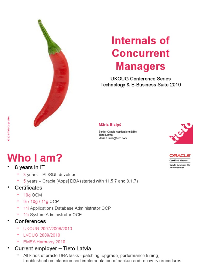 Concurrent Managers Notes | PDF | Oracle Database | Computer Engineering