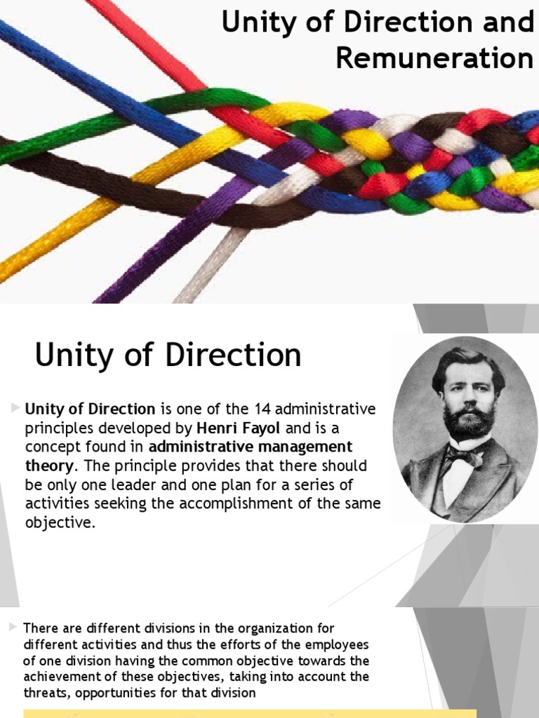 Principle Of Unity Of Direction In Management