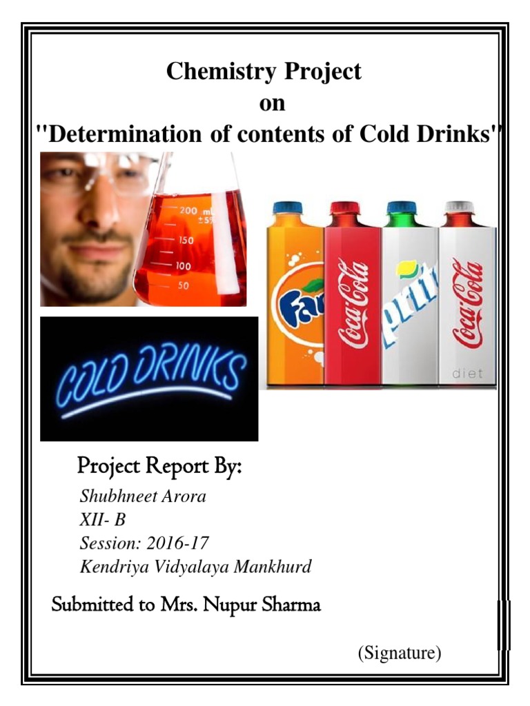 Cold Drinks Composition Analysis Project | PDF | Carbohydrates | Sucrose