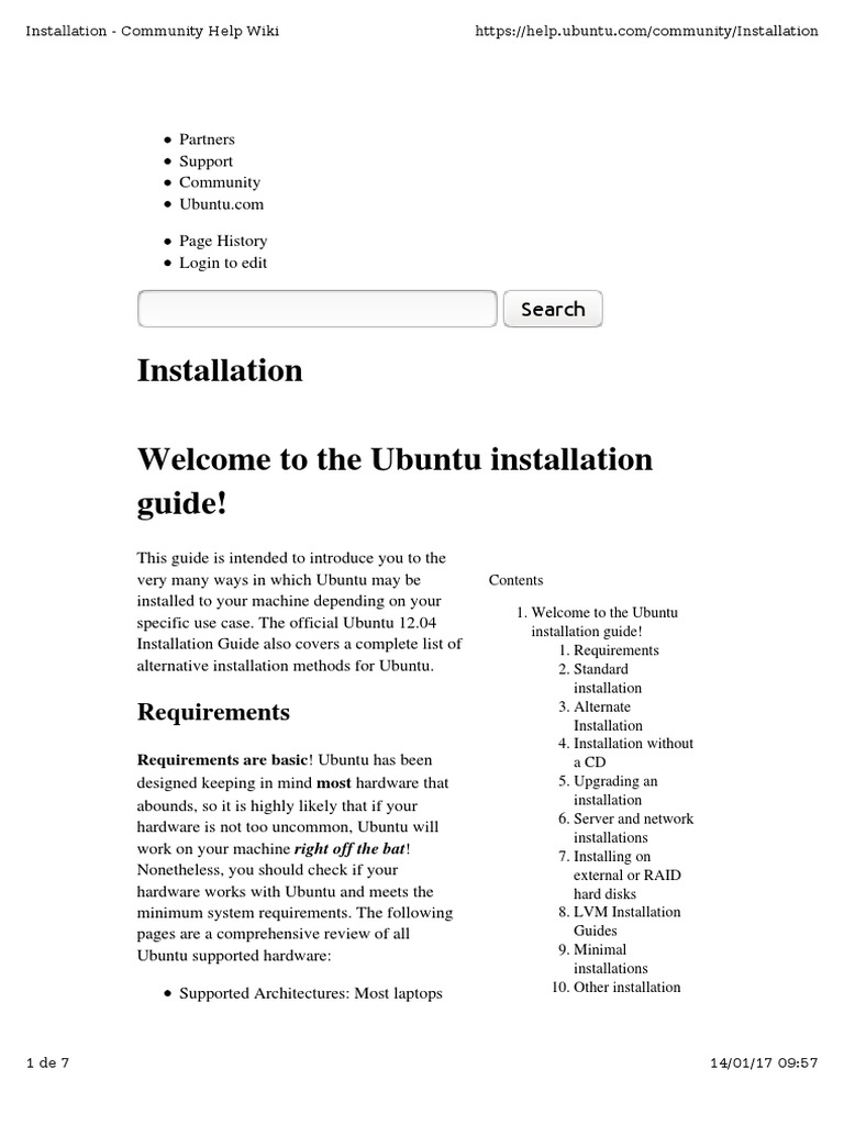 Ubuntu Installation Guide | PDF | Ubuntu (Operating System) | Installation (Computer Programs)