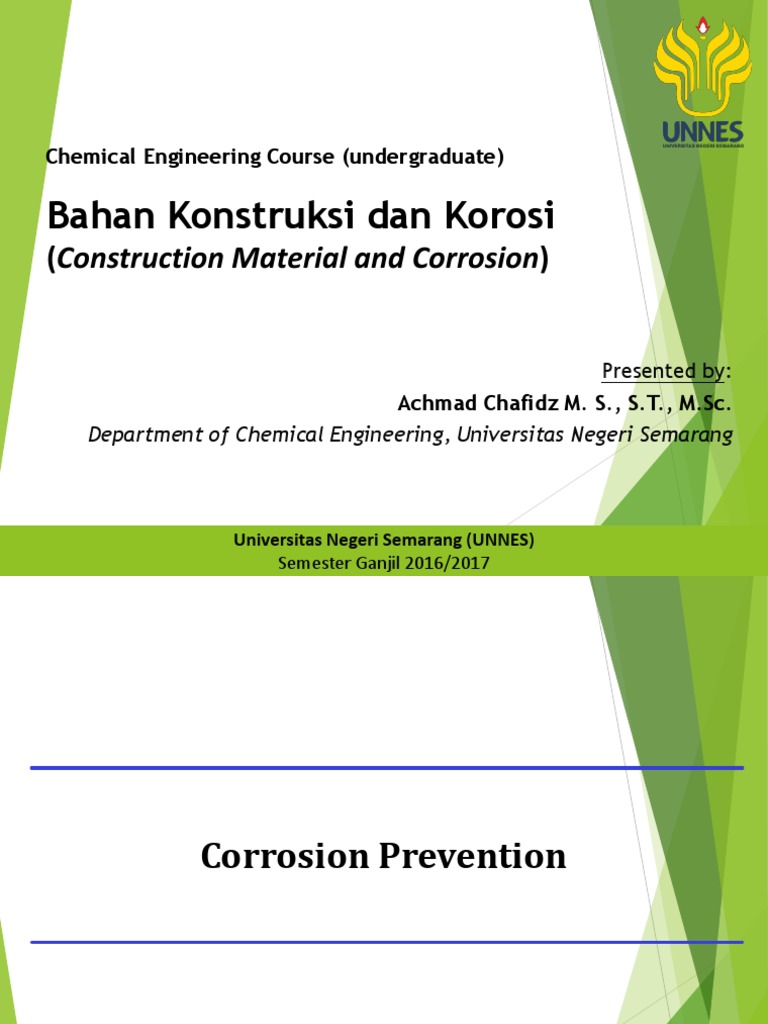 Bahan Konstruski Dan Korosi - Pertemuan 3 | PDF | Corrosion | Anode