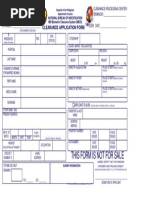 Revised NBI Clearance Application Form V1.7 (Blue) 2 | PDF