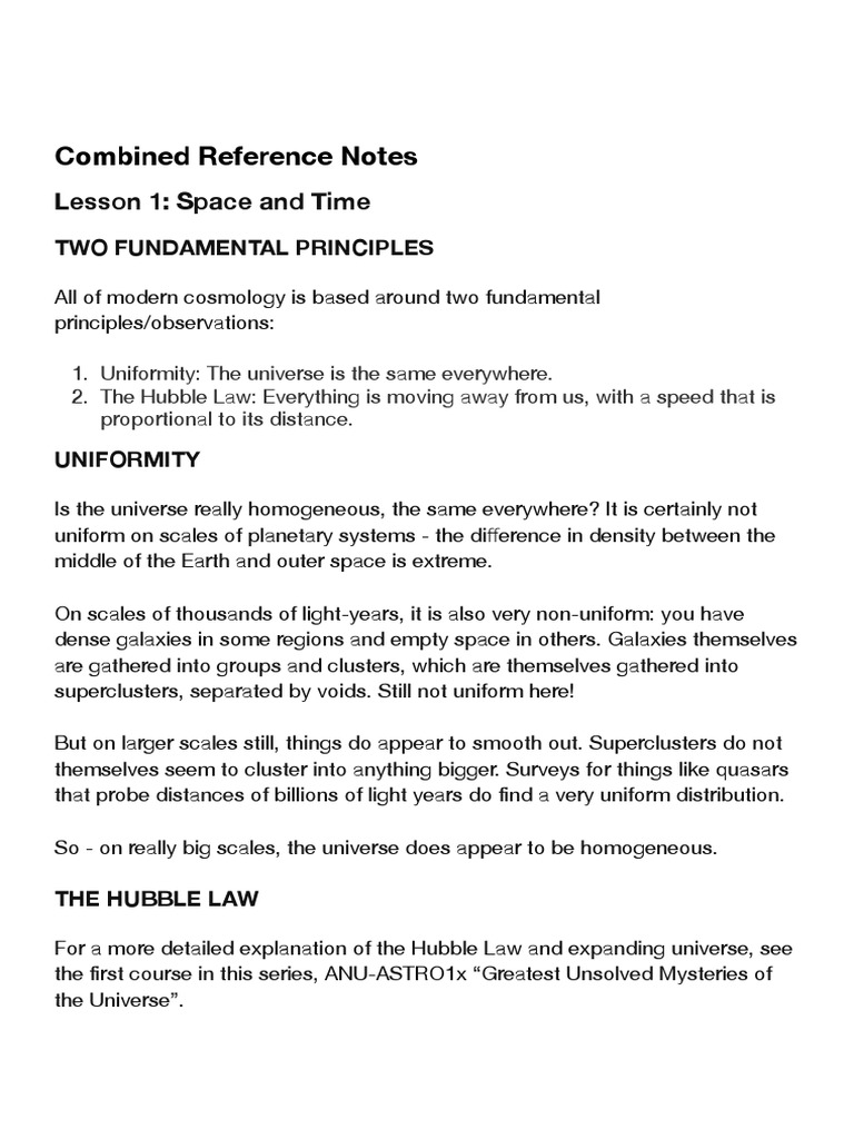 Cosmology Reference | PDF | Dark Energy | Universe