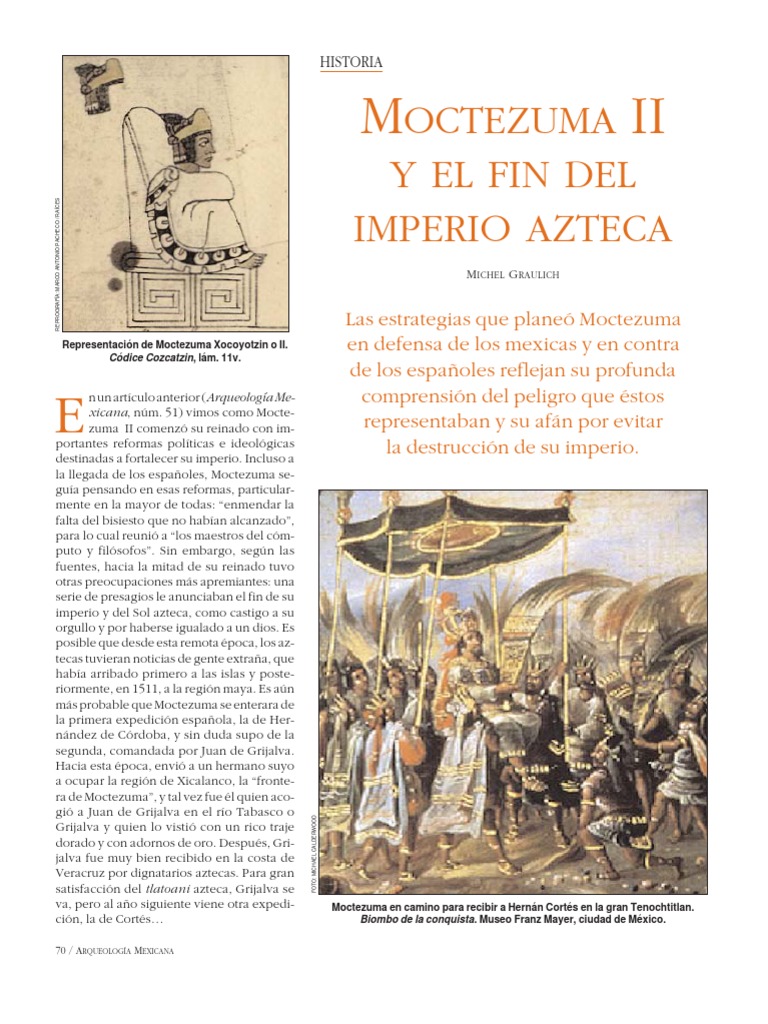 Moctezuma II y El Fin Del Imperio Azteca | PDF | Hernán Cortés ...