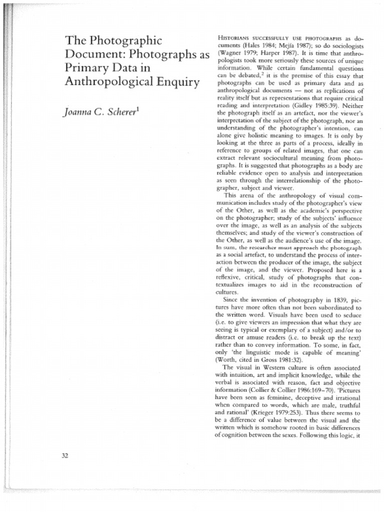 The Photographic Document | PDF