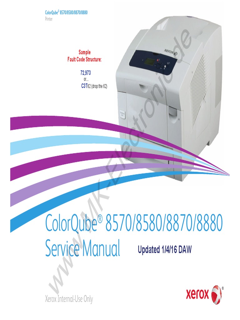 Colorqube 8570/8580/8870/8880 Service Manual: Xerox Internal-Use Only ...