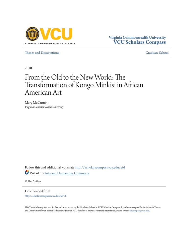 From The Old To The New World - The Transformation of Kongo Minkis ...