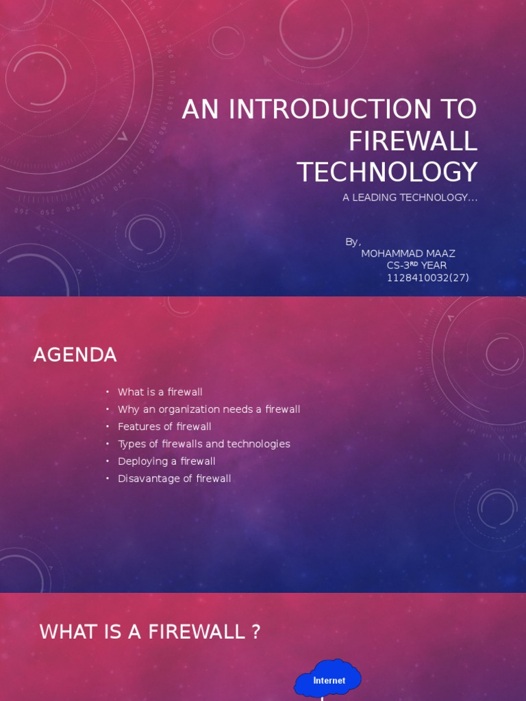 An Introduction To Firewall Technology | PDF | Firewall (Computing) | Computer Network