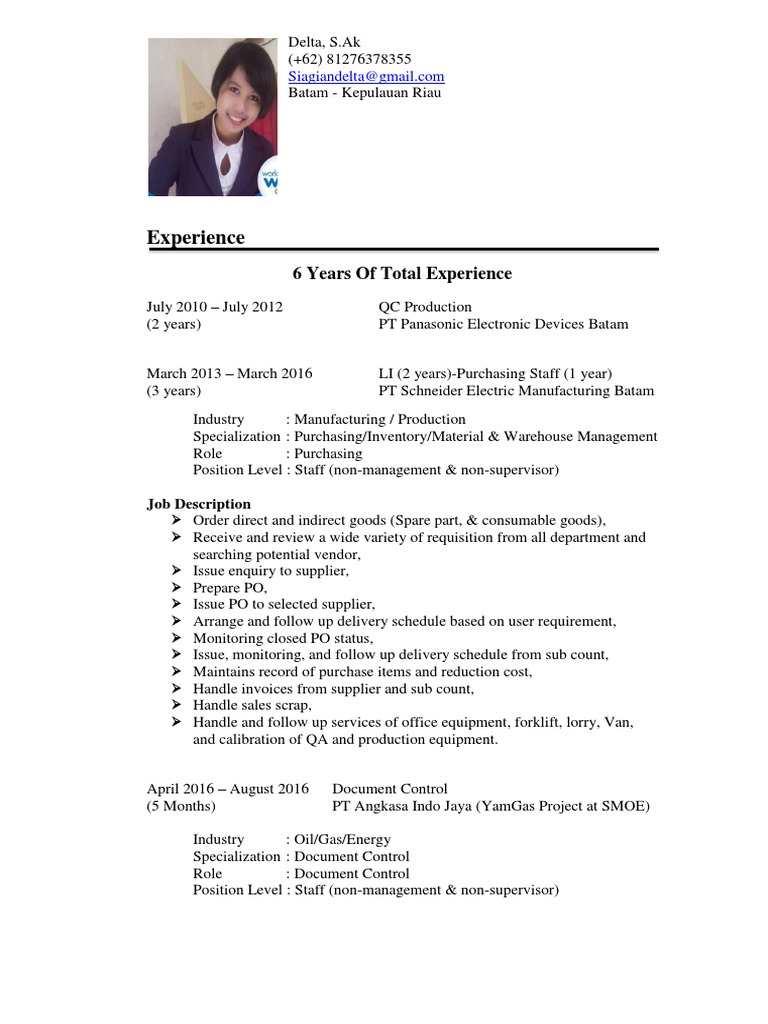 Delta Resume PDF | PDF