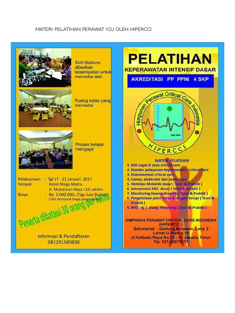 Materi Pelatihan Perawat Icu | PDF