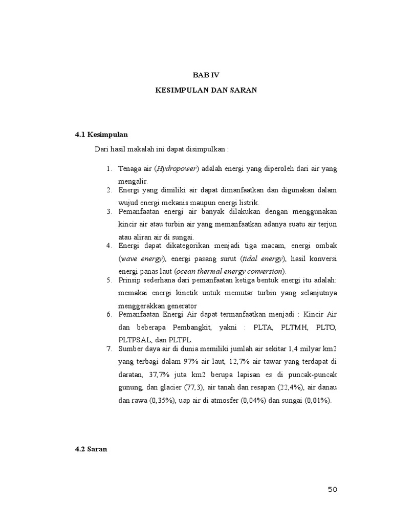 Bab IV Kesimpulan Dan Saran | PDF