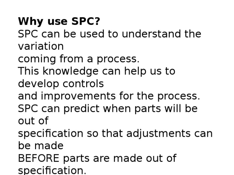 Why Use SPC? | PDF