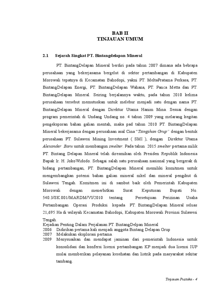 Bab Ii Tinjauan Umum Pdf