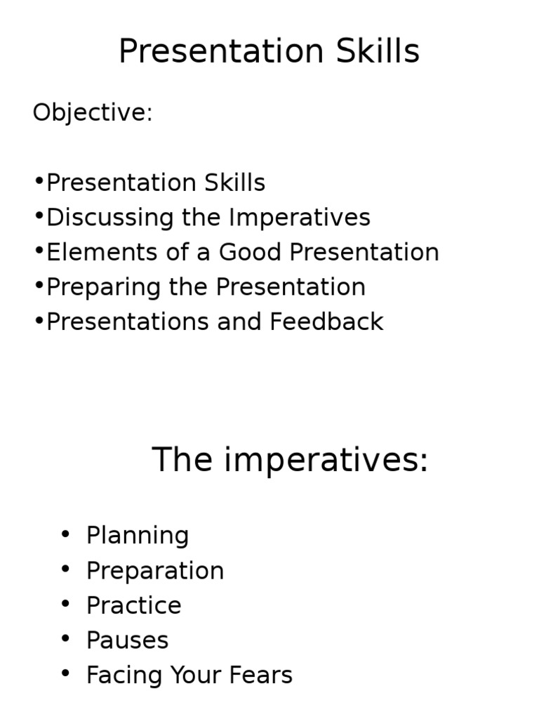 Presentation Skills | PDF | Gesture | Body Language