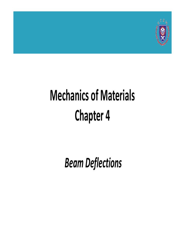 Mechanics of Materials: Beam Deflections | PDF | Beam (Structure ...