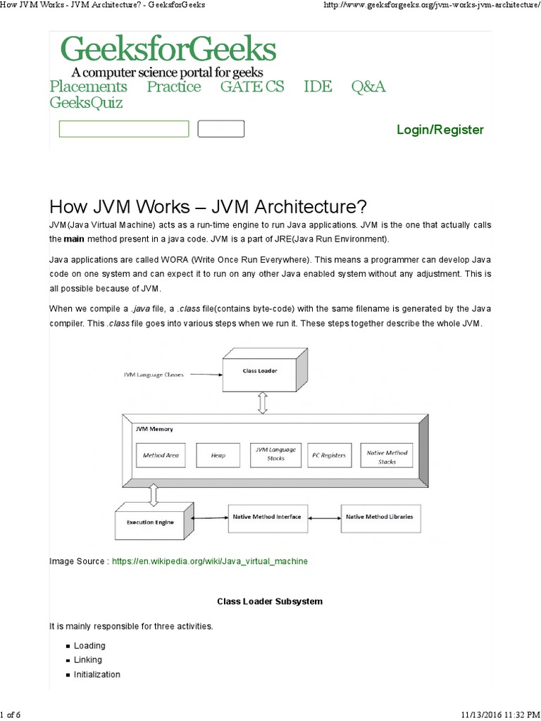JVM Works | PDF | Java Virtual Machine | Class (Computer Programming)