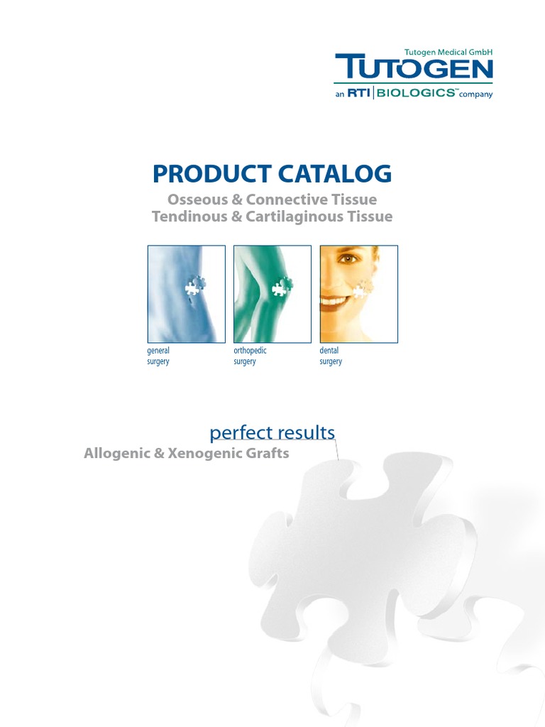 Tutoplast Product Catalog (Taureon) | PDF | Musculoskeletal System ...