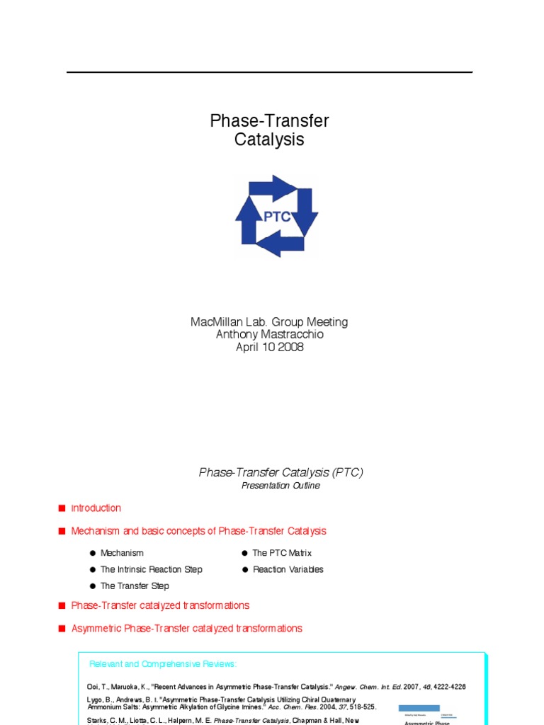 Phase Transfer Catalysis PDF | PDF | Cyanide | Chemical Reactions