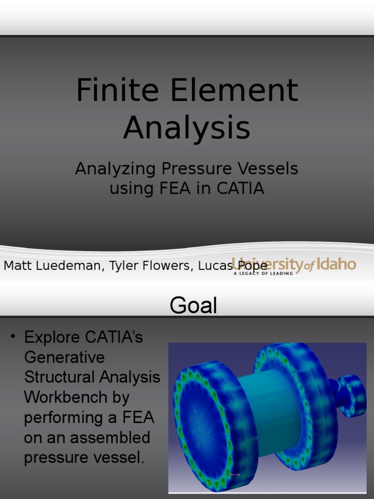 FEA of Pressure Vessels in CATIA | PDF