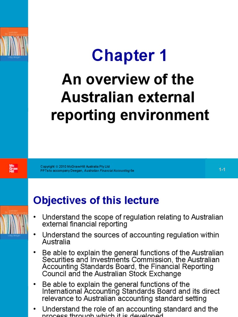 An Overview of The Australian External Reporting Environment | Download ...