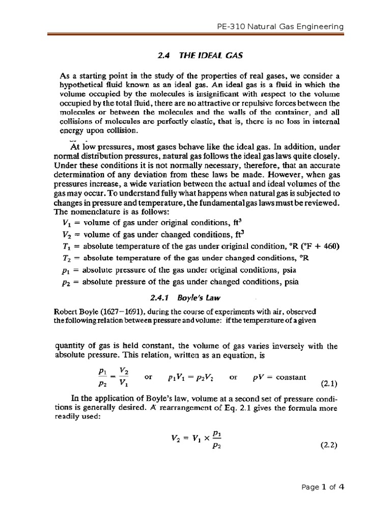 PE-310 Natural Gas Engineering | PDF