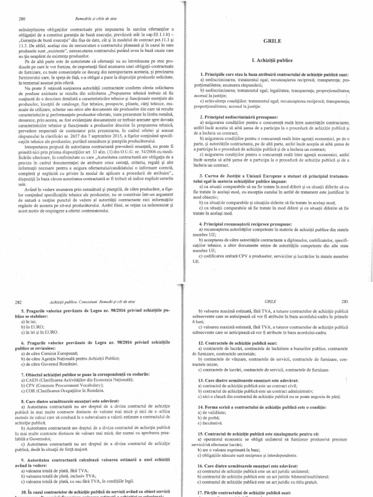 Grile Achizitii Publice | PDF