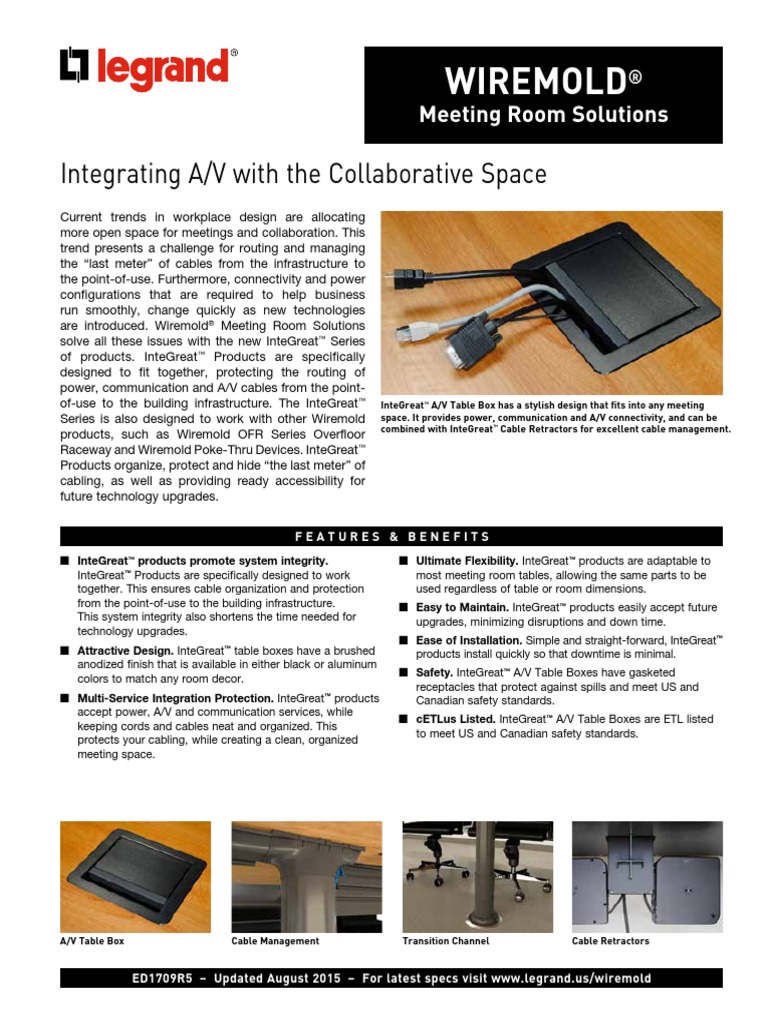 Wiremold - Meeting Room Solutions | PDF | Hdmi | Usb