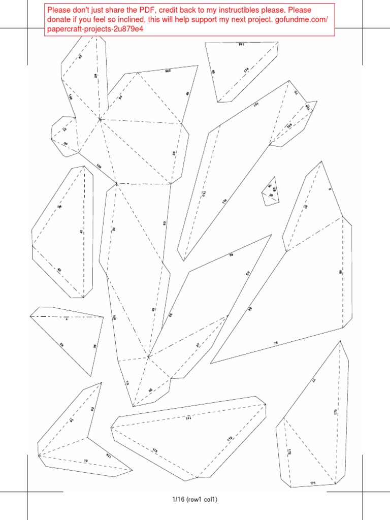 Ram Papercraft Patterns Guide | PDF | Teaching Methods & Materials