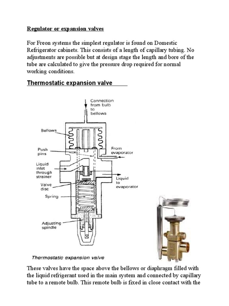Unit 2.5, Expansion Valve | PDF | Gases | Transparent Materials