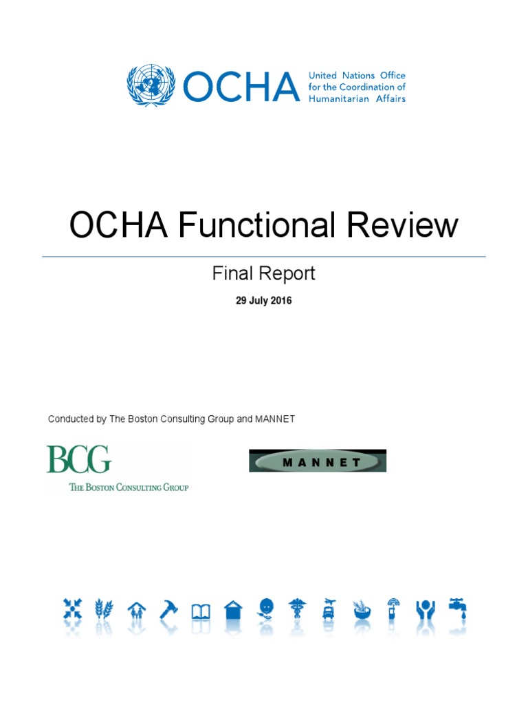 2016 OCHA Functional Review | PDF | Aids | Humanitarian Aid