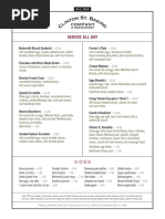 Clinton Street Baking Co., All Day Menu | PDF | Coleslaw | Bacon