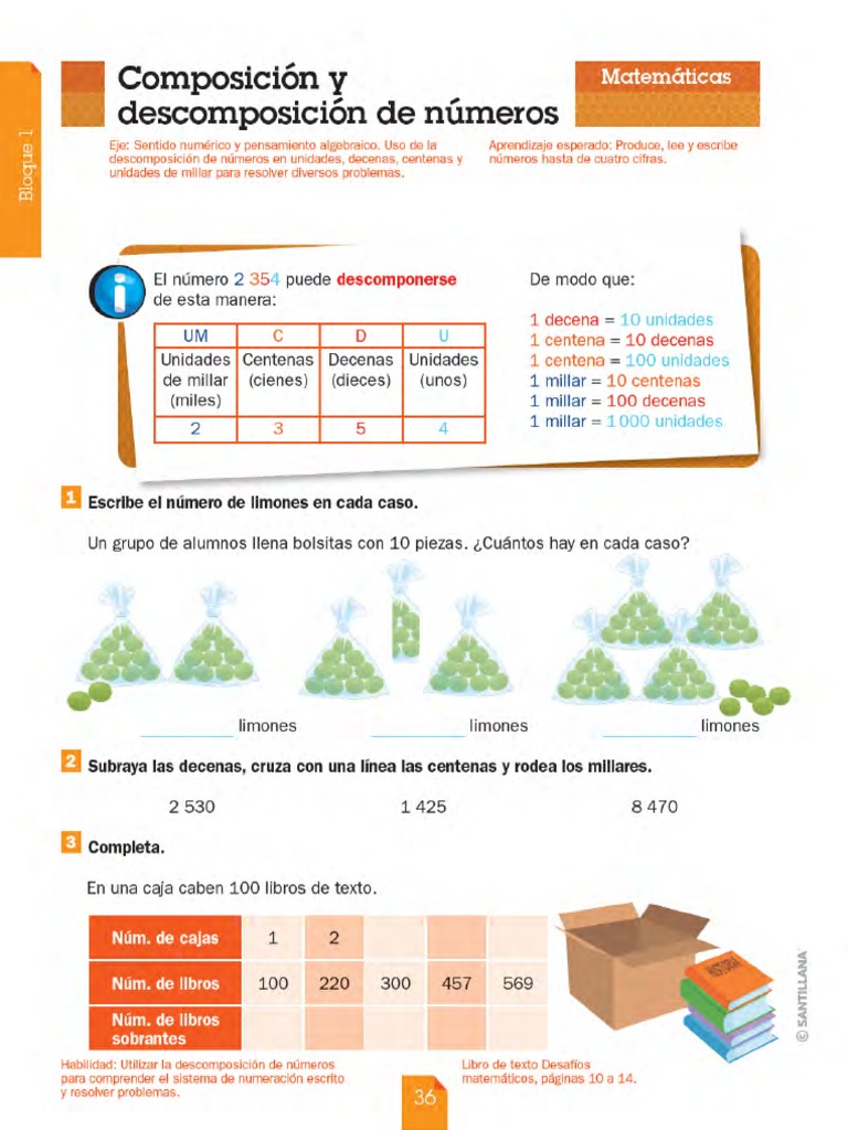 Composición Y Descomposición De Números