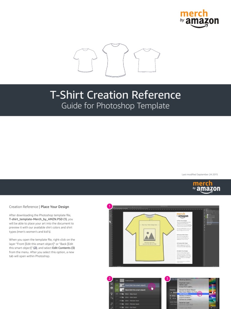 Reference Guide-Photoshop-T-shirt - Template-Merch - by - AMZN PDF | PDF