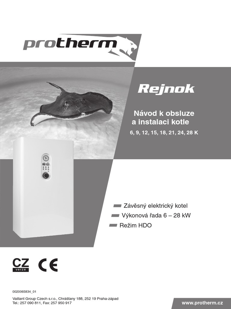 Elektrokotel Protherm Rejnok_6-28kw