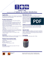 Sanichlor Tabs | PDF | Disinfectant | Hygiene