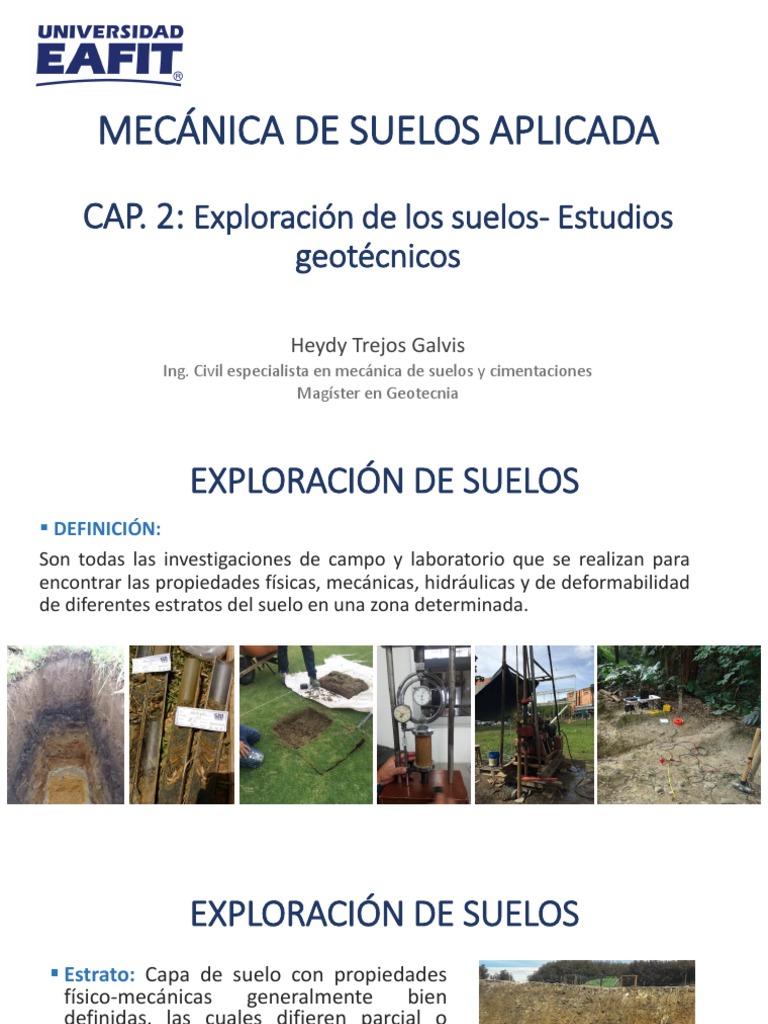 Exploracion de Suelos | PDF | Mecánica de suelos | Geología