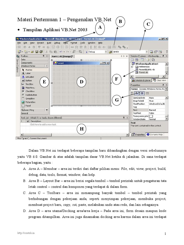 Bahan Pengajaran VB Dot Net PDF | PDF