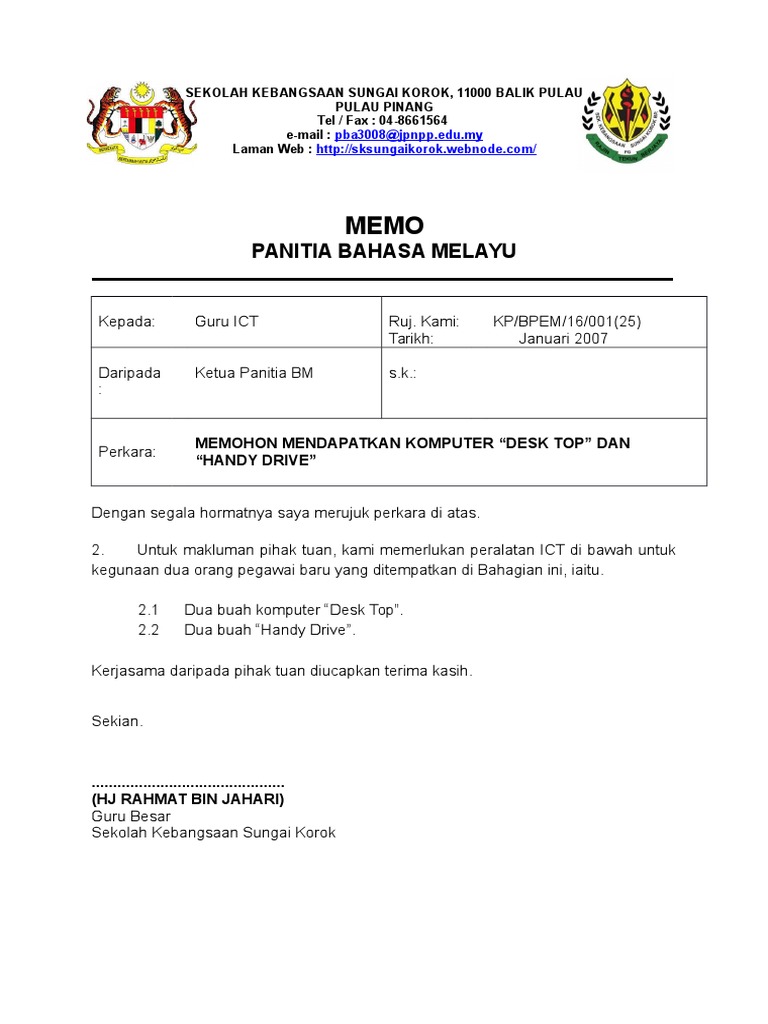 Format Memo | PDF
