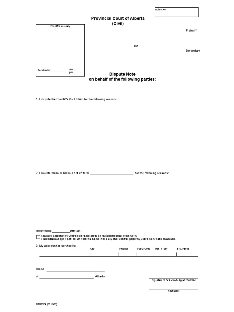 P Court of Alberta Civil 1924 | PDF